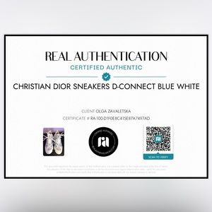 Dior | Shoes | Christian Dior Dconnect Flowers Blue Rare Sneakers With ...